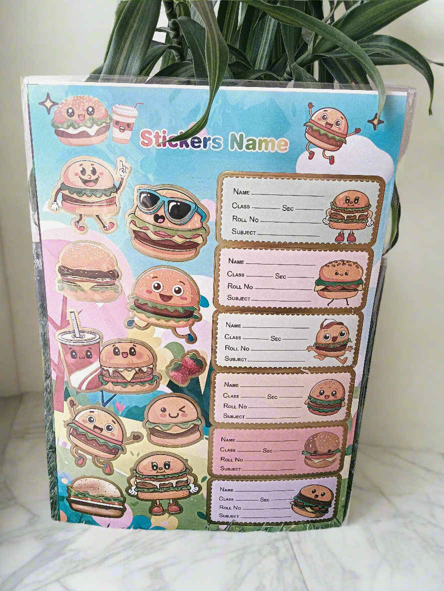 Name Slip with Sticker Pack for Kids | Creative Stationery